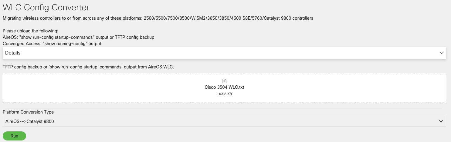 Migrating from Cisco AireOS 3504 WLC to Cisco Catalyst 9800 Controller ...